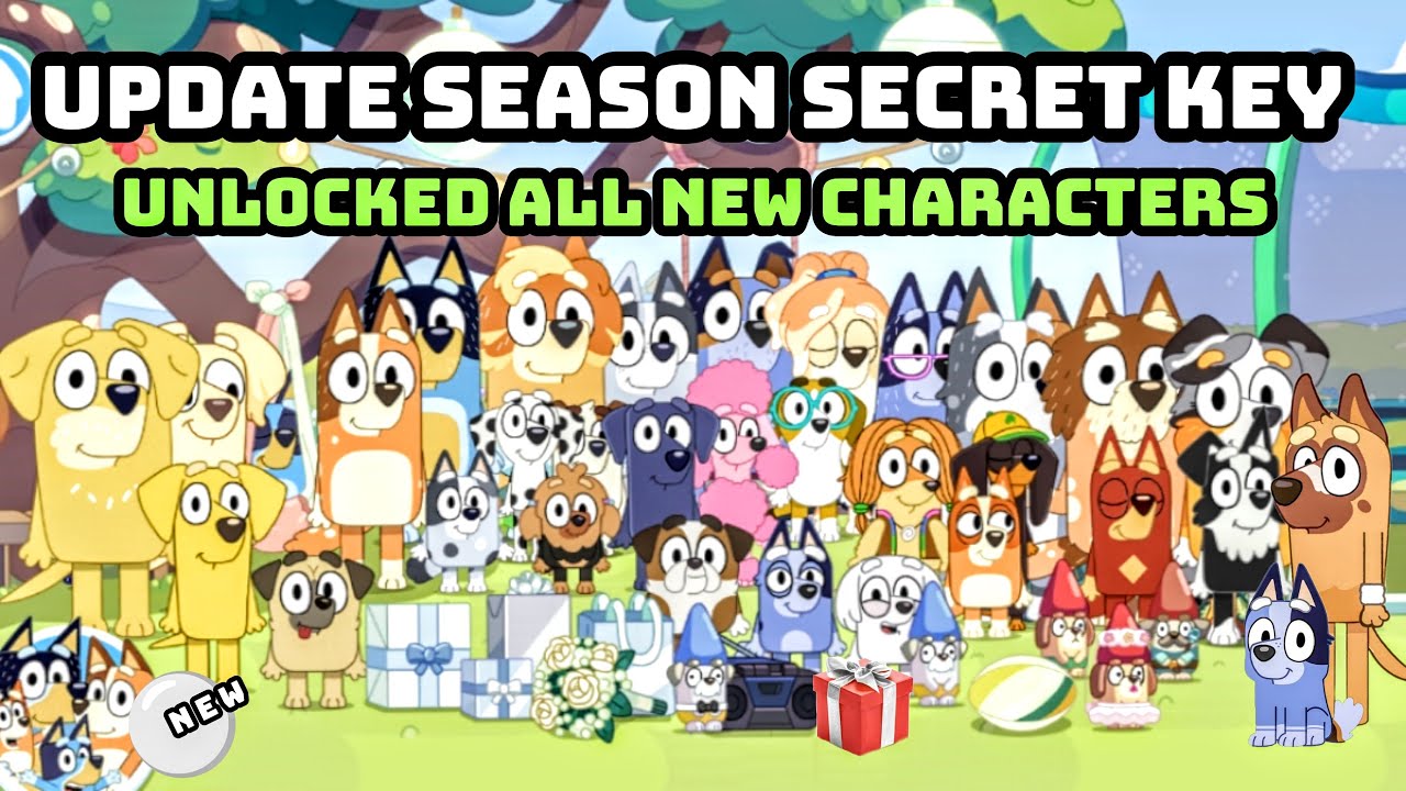 Bluey Let's Play Update Season Secret Key Free Unlocked All New ...