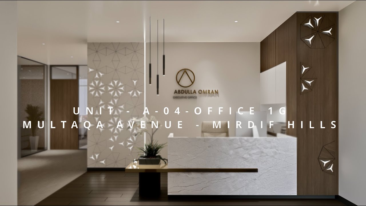 Office Interior Design for Unit A 04 - Office 1G - Multaqa Avenue ...