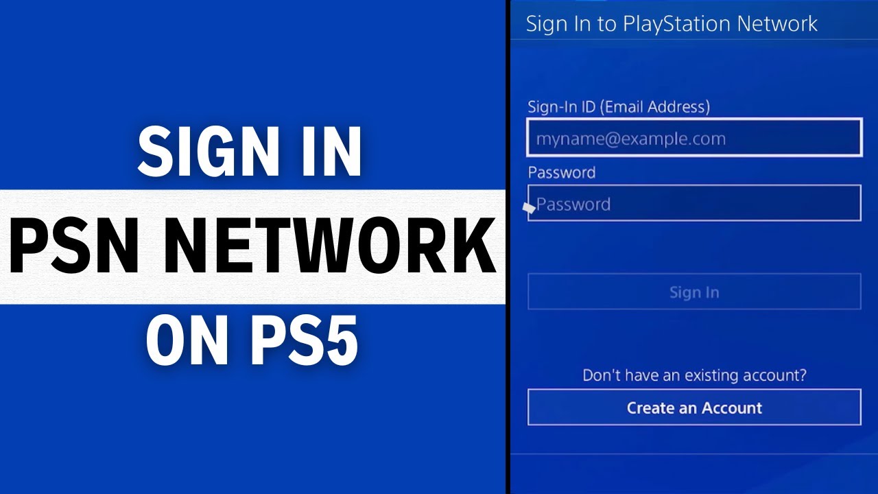How To Sign Into Playstation Network On PS5 - Full Guide - YouTube