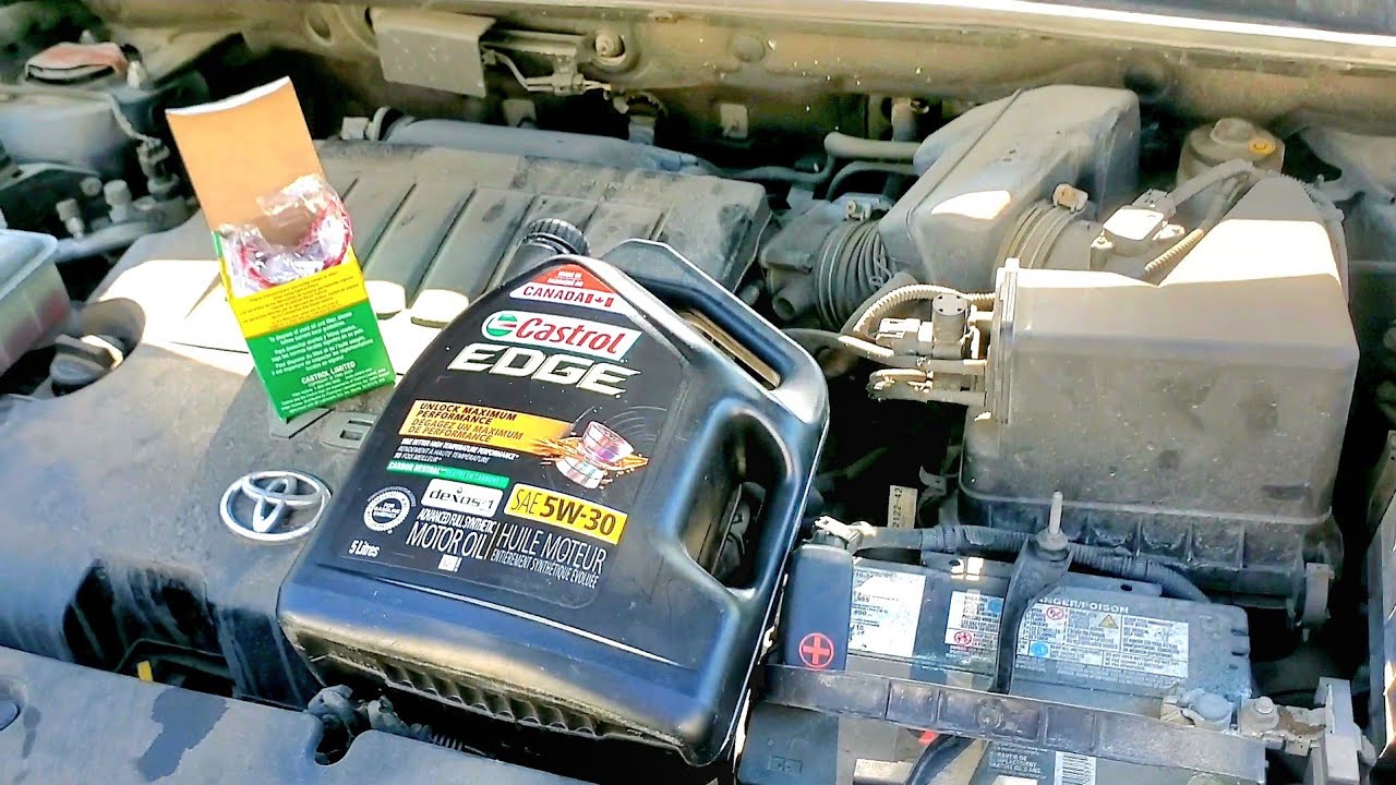 How To Do Oil Change Toyota RAV4 V6 3.5L - YouTube