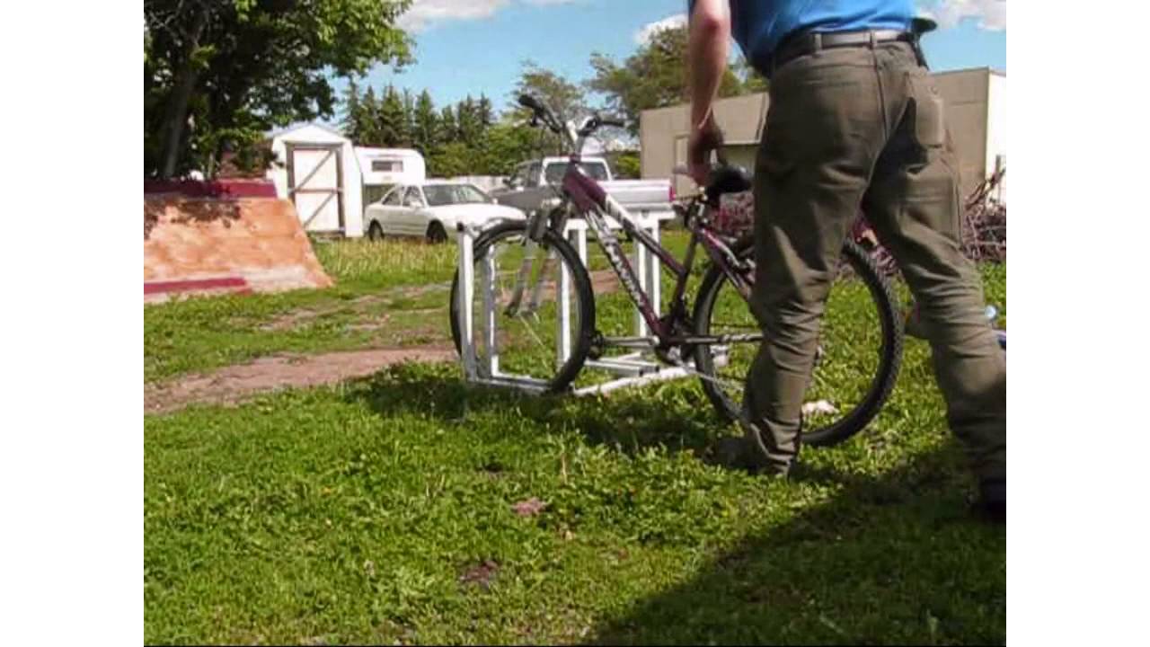 Homemade Bike Rack ( welding project ) - YouTube