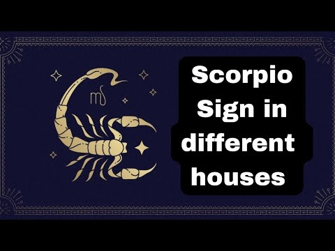 Scorpio sign in different houses #astrology - YouTube