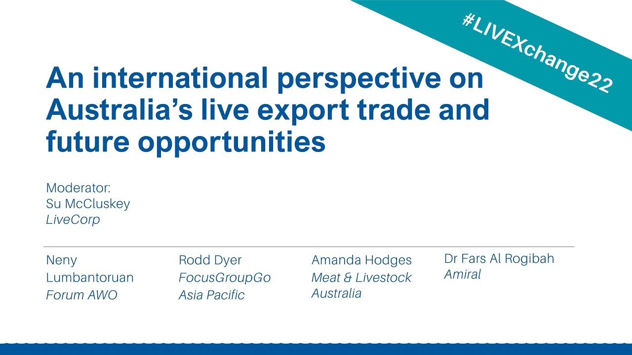 An international perspective on Australia’s live trade and future ...