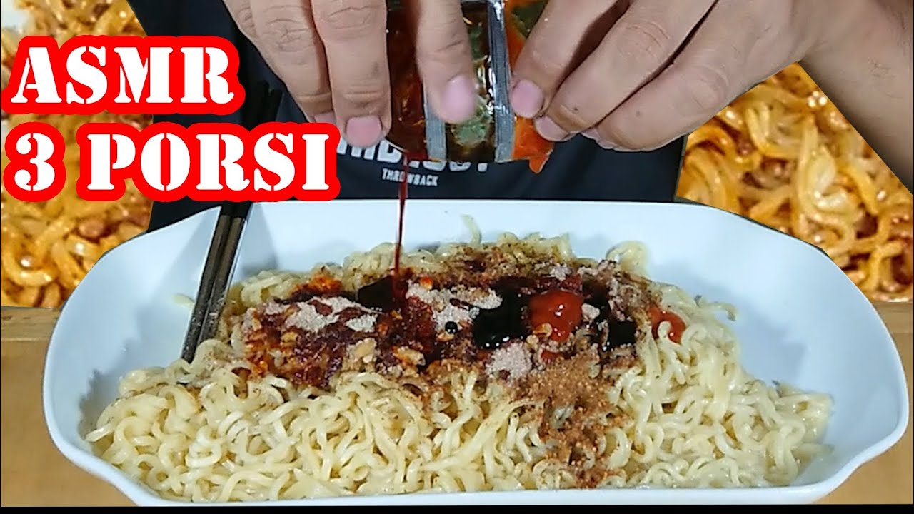 Asmr Mukbang | Mukbang Mie Goreng 3 Porsi - YouTube