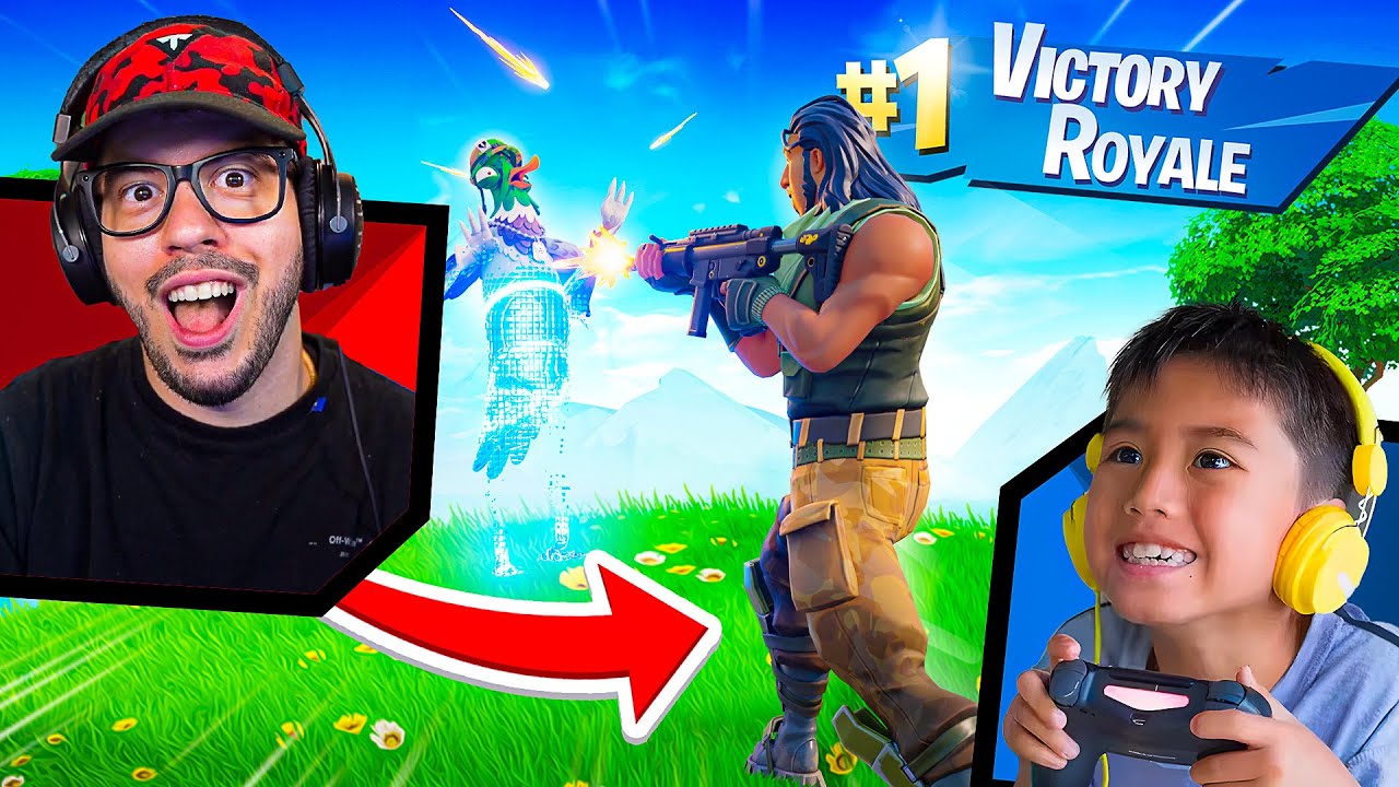 The Cutest Kid Helped Me WIN in Fortnite! - YouTube