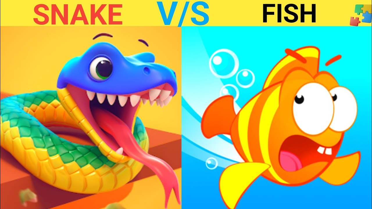 Save The Fish VS Snake Knot Amazing Suspense And Entertaining Puzzles ...