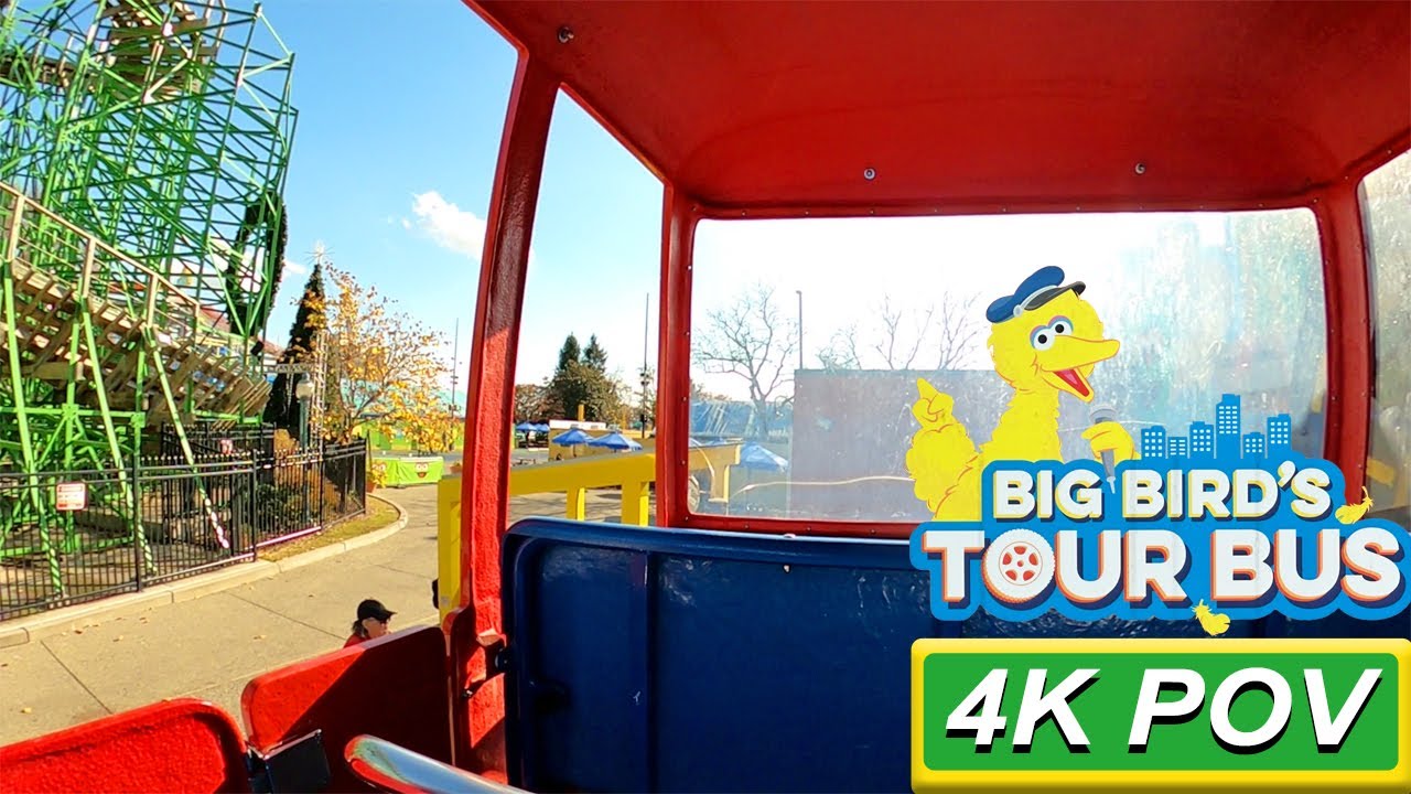 Big Bird's Tour Bus (4K POV)- Sesame Place, Langhorne, PA - YouTube