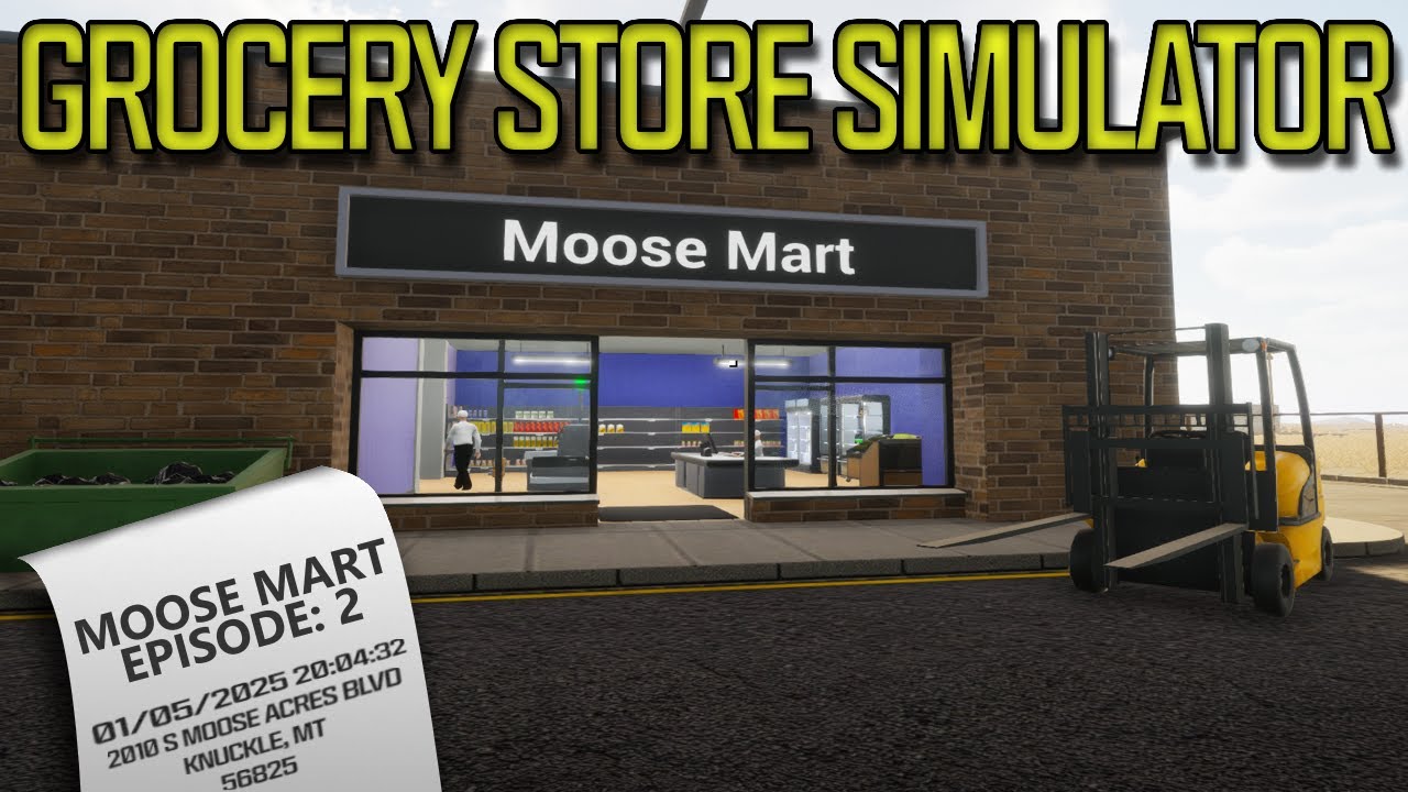 Grocery Store Simulator (Episode: 2) | Moose Mart Expands! - YouTube