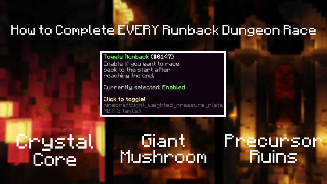 How to Complete EVERY Runback Dungeon Race (All Challenges) | Hypixel ...