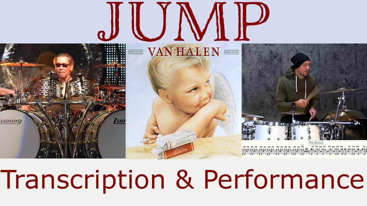 Van Halen – Jump– Drum Transcription & Performance - YouTube