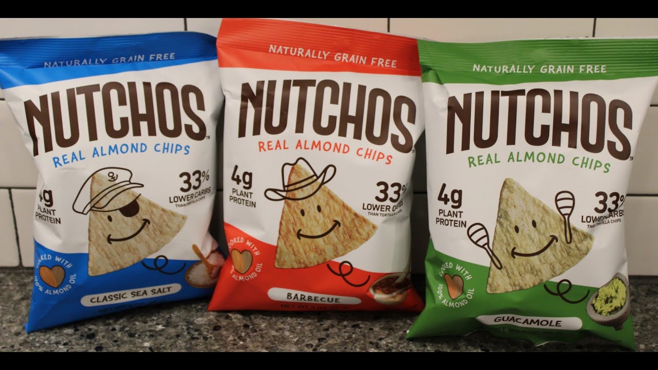 Nutchos Real Almond Chips: Classic Sea Salt, Barbecue & Guacamole ...