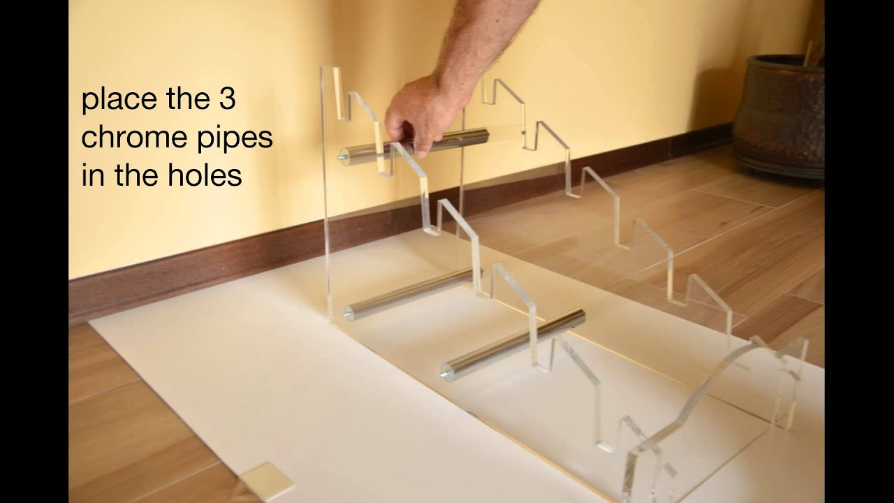 How to make perspex display stands - YouTube