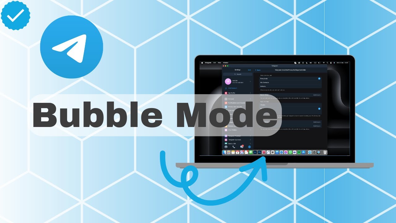 How To Set Bubble Mode On Telegram? - YouTube