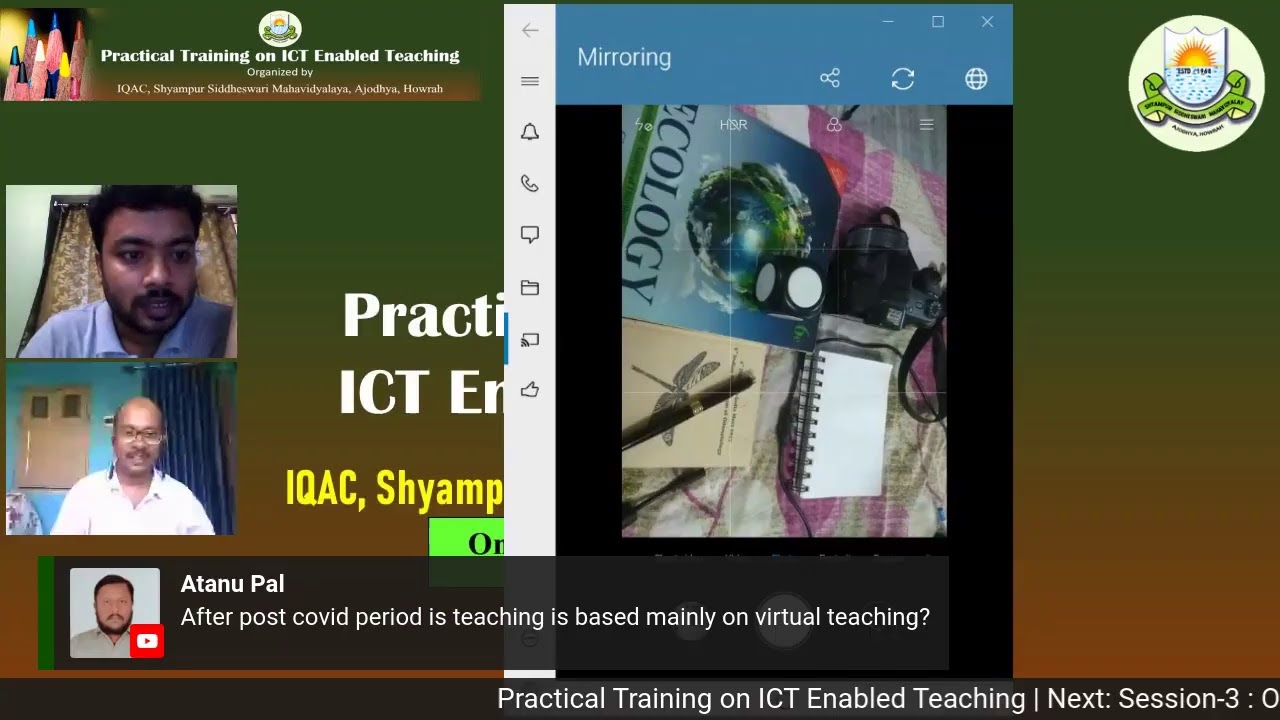Practical Training on ICT Enabled Teaching(1st day 3rd Session) - YouTube