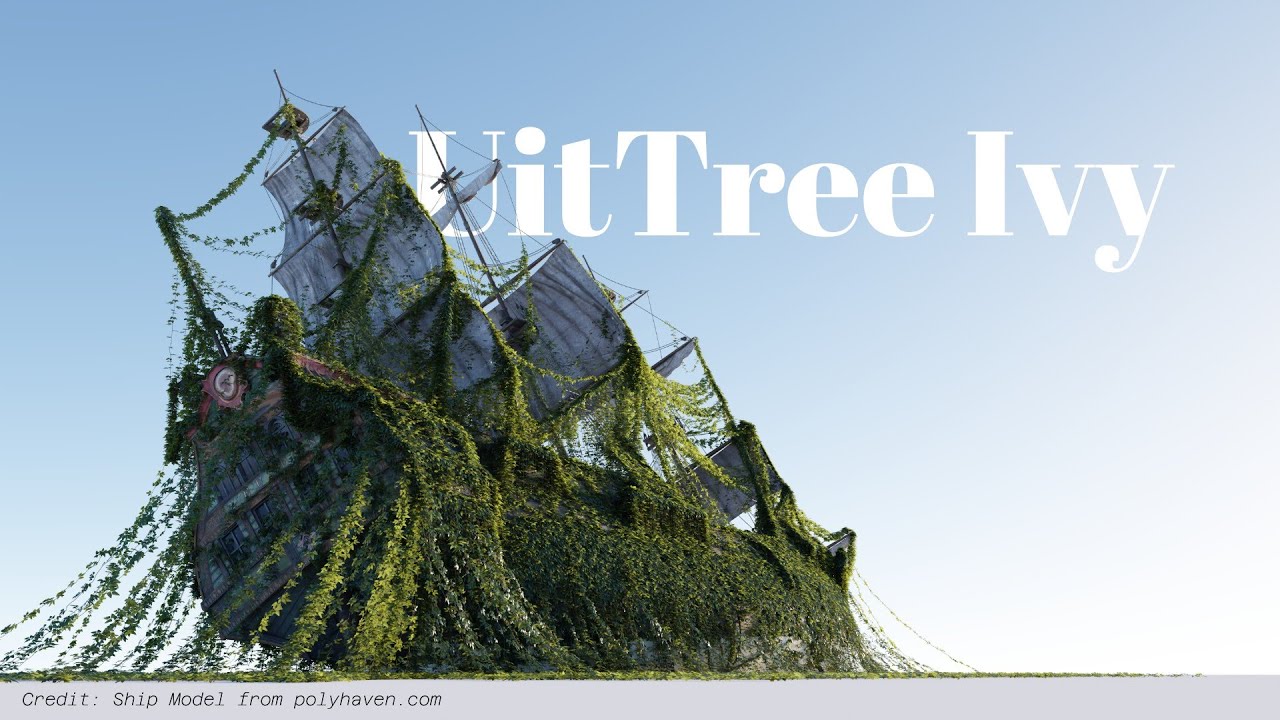 Make procedural Ivy in Blender | UitTree IVY - YouTube