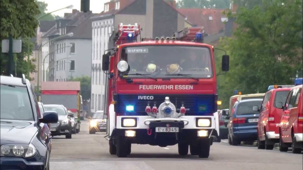 Einsatzfahrten Feuerwehr Essen TdoT 2013 - YouTube
