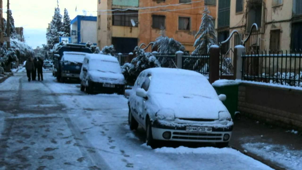 oued rhiou sous la neige - YouTube