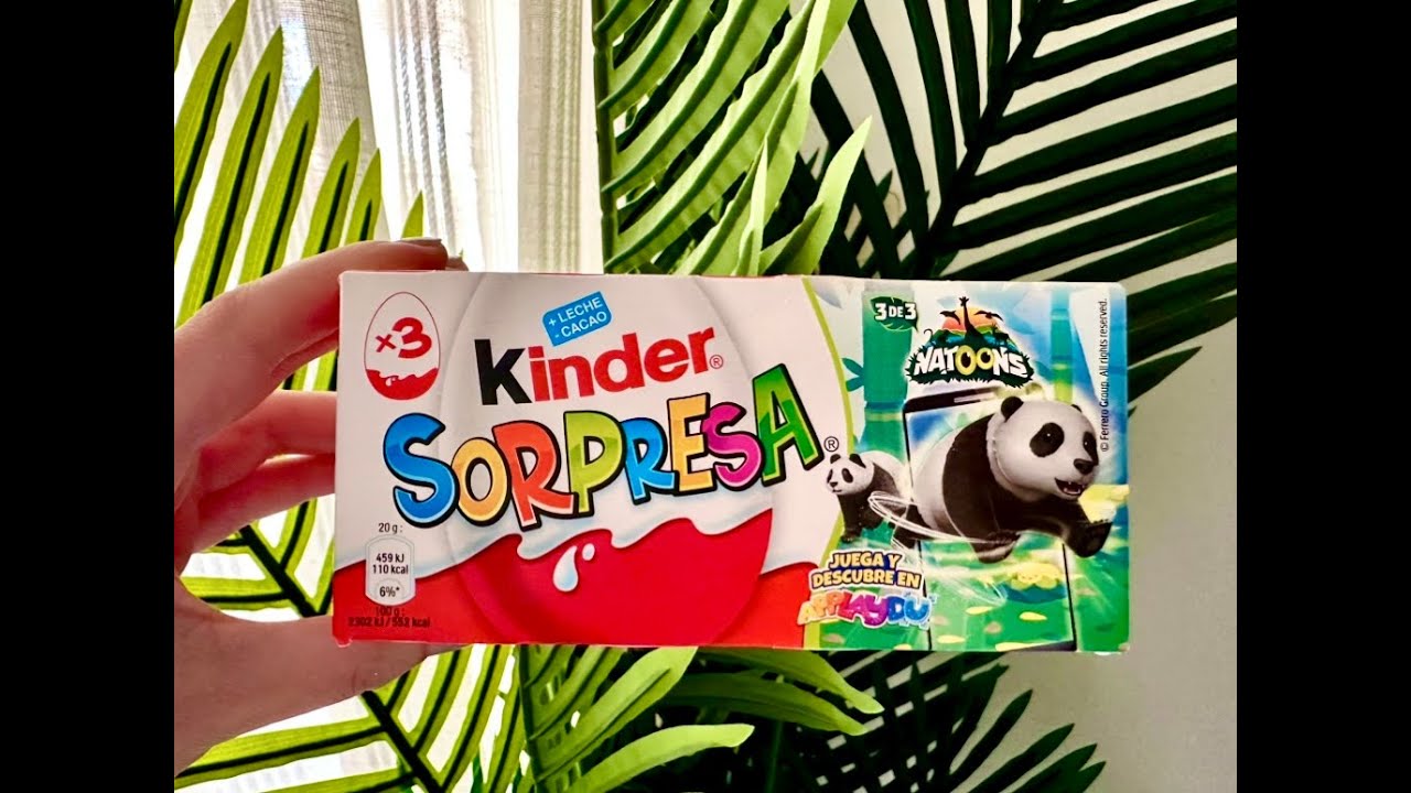 Natoons Kinder Surprise Box with 3 cute animal toys inside - YouTube