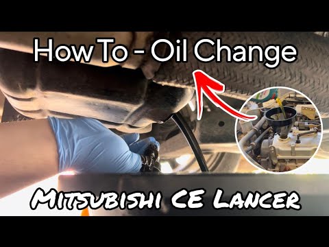 How To Do A Oil Change On A Mitsubishi Lancer (CE) - YouTube