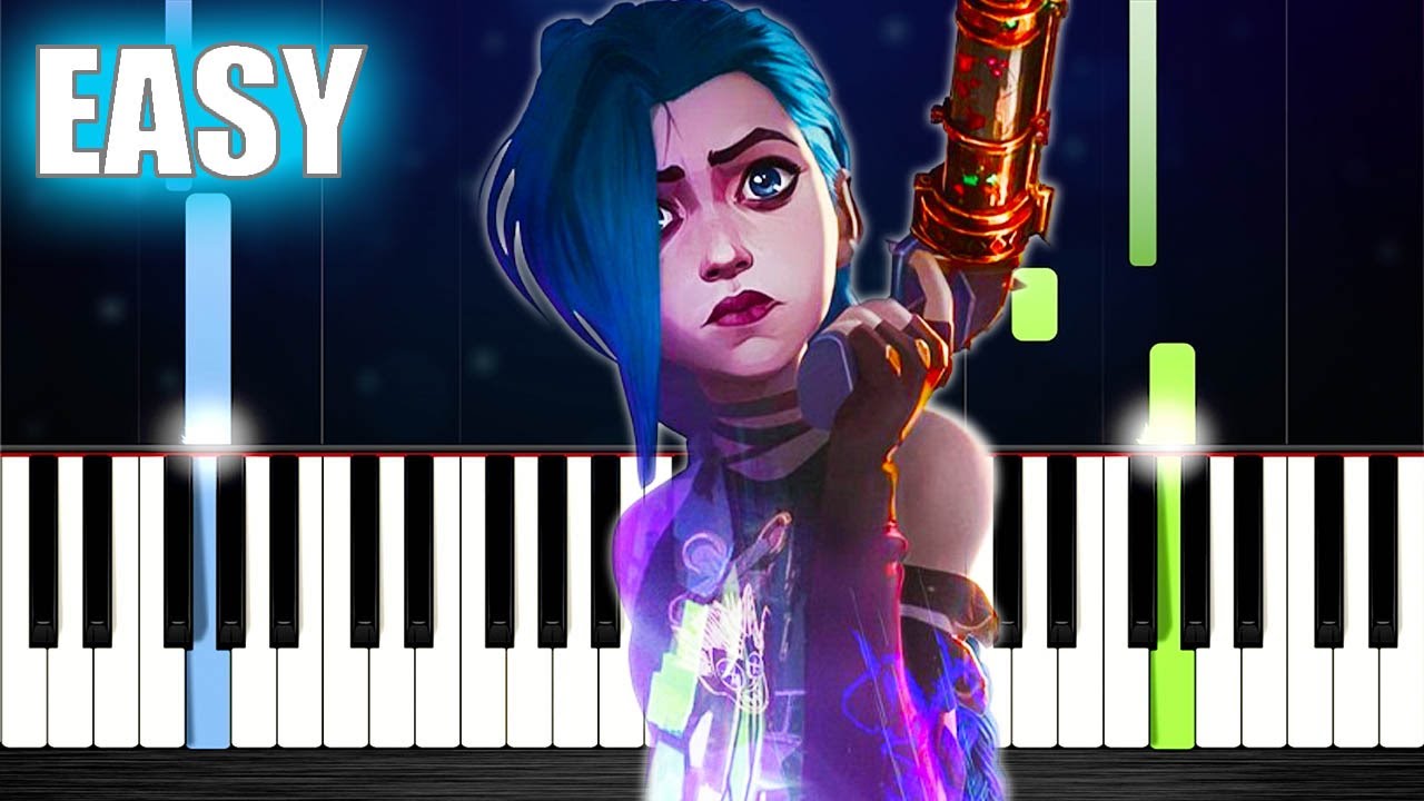 Imagine Dragons x J.I.D - Enemy (Arcane League of Legends) - EASY Piano ...