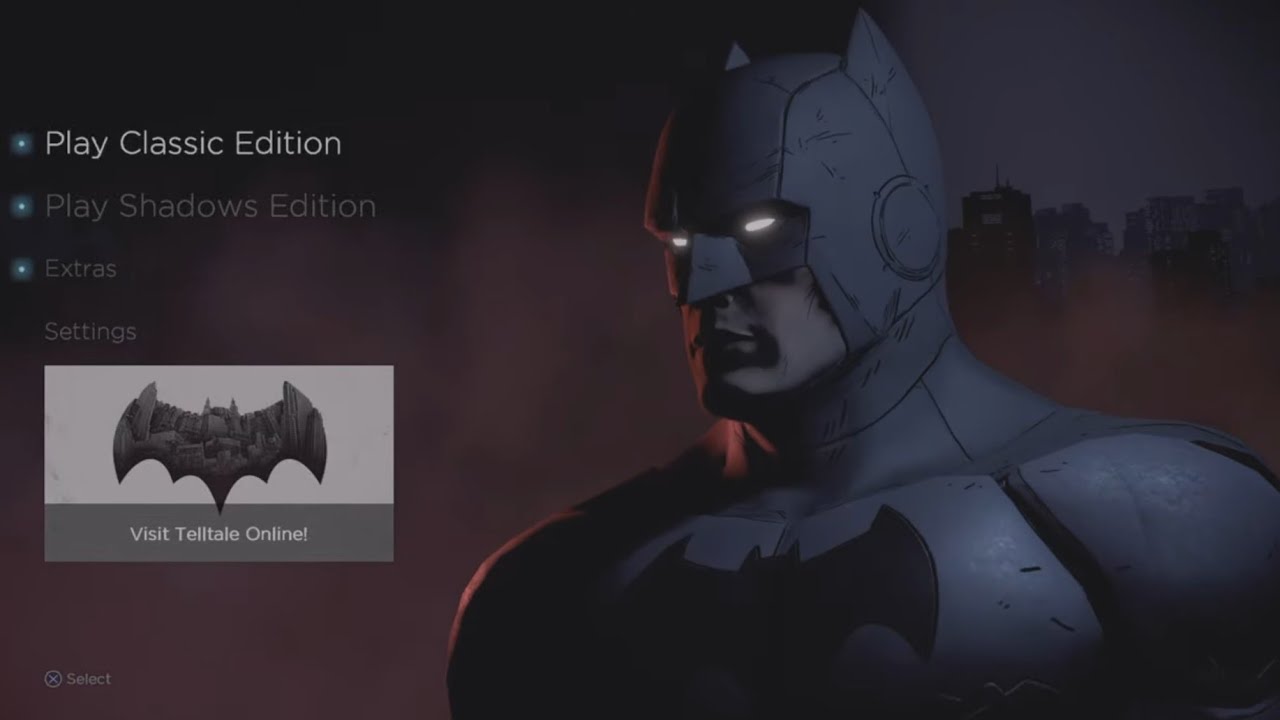 Batman: The Telltale Series - Main Menu Screen - YouTube