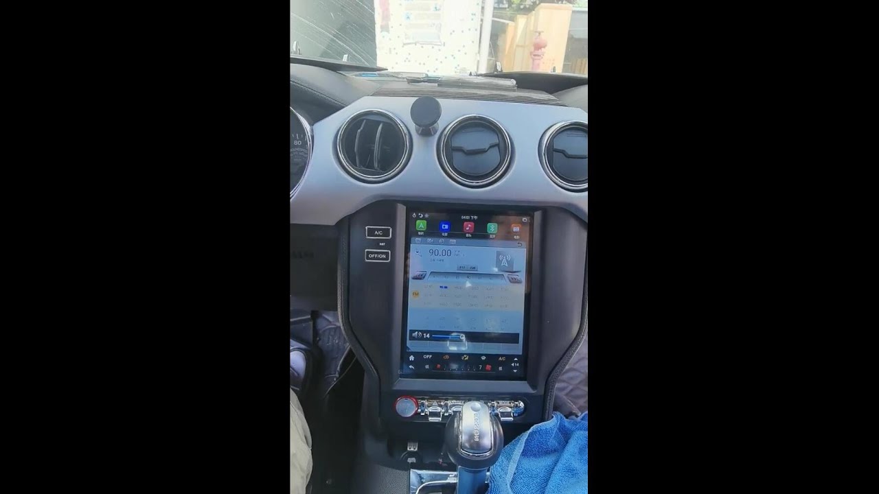 Ford Mustang Installation Guide Aftermarket Android Tesla Style Screen ...