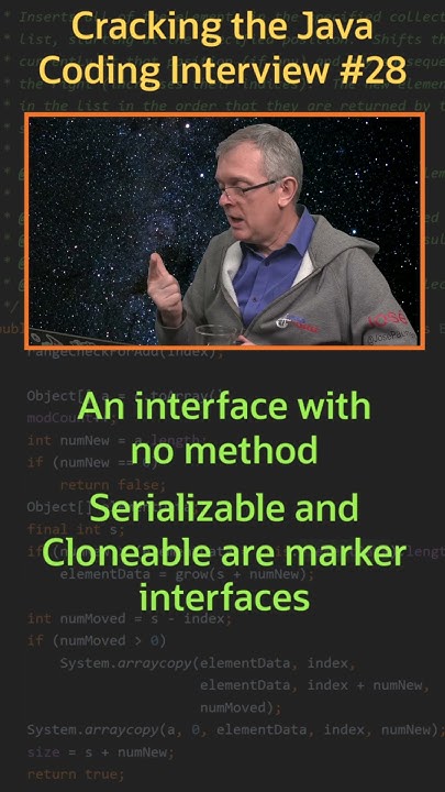 What is a marker interface? - Cracking the Java Coding Interview - YouTube