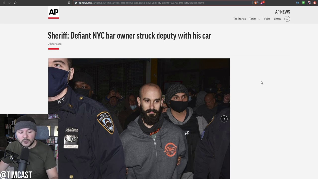 Defiant Bar Owner RUNS OVER COP Enforcing Illegal Lockdown In NYC, Rich ...