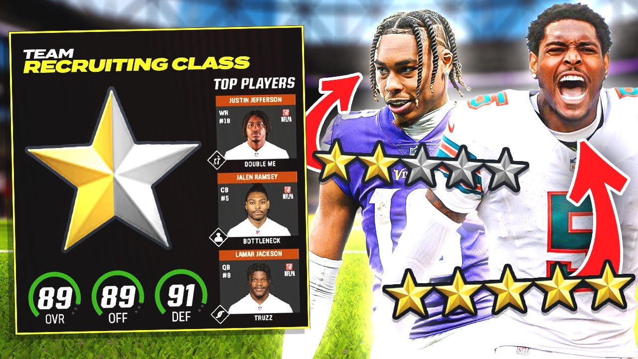I Used One Recruiting Class From Every NFL Team - YouTube