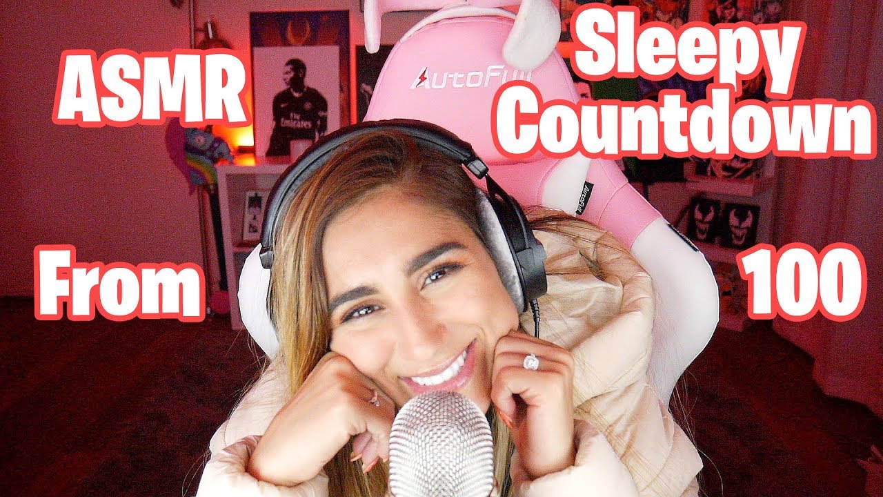 ASMR Countdown From 100 | Whispering - YouTube