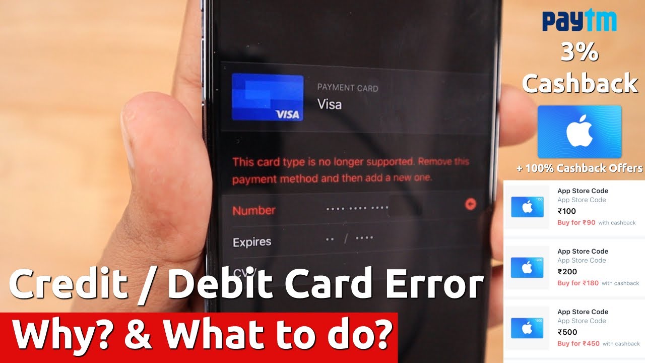 "This Card Type is No Longer Supported" iPhone Apple ID Error | Why ...
