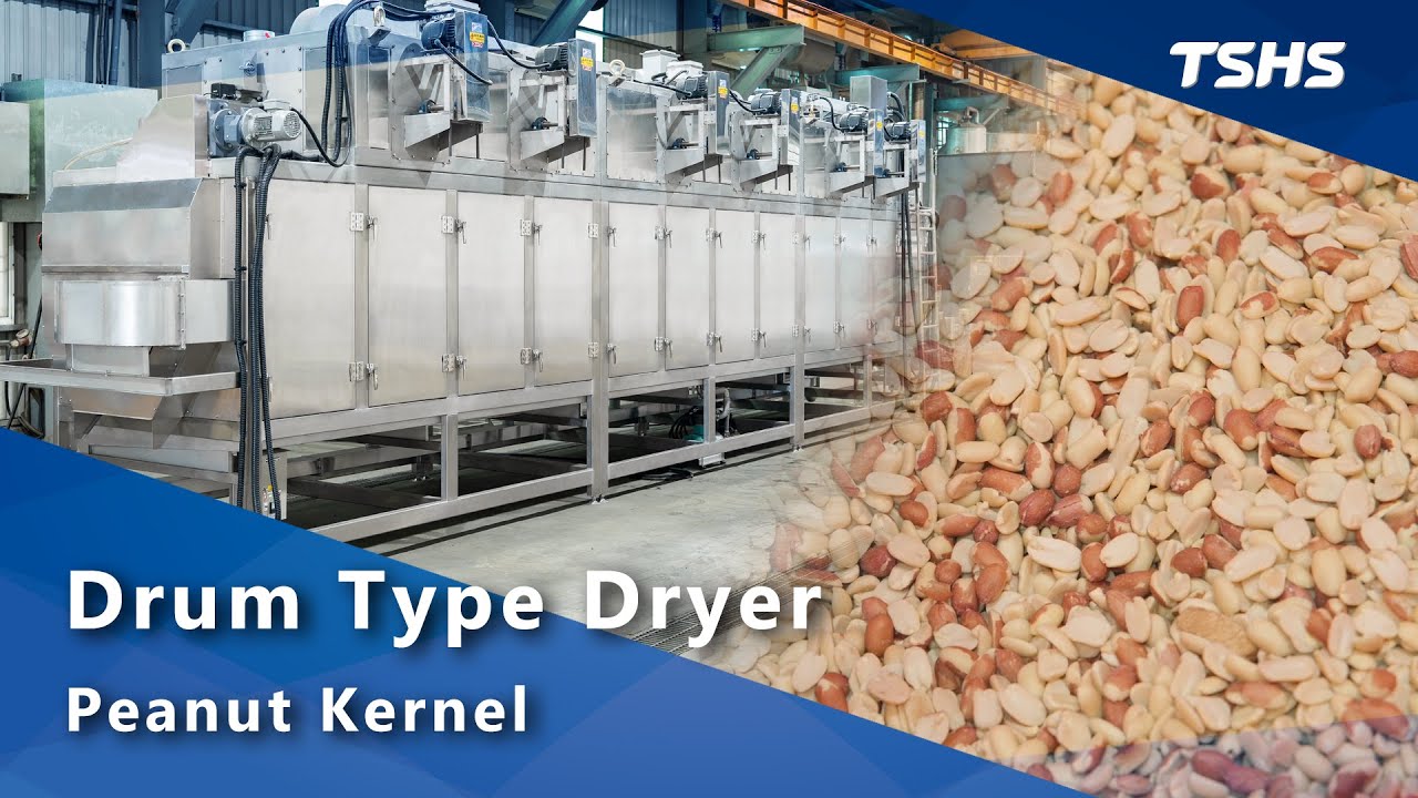 Rotary Drum Hot Air Dryer｜Drying Peanuts｜Roasting Nuts｜Tsunghsing(TSHS ...
