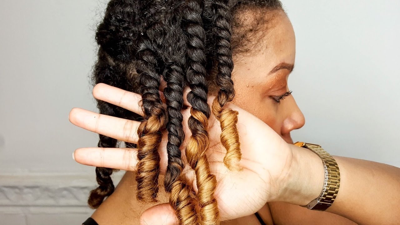 Natural Hair | Curls Blueberry Bliss | Quick Chunky Twist Out - YouTube