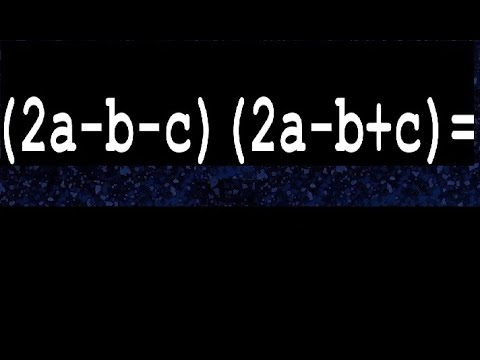 (2a-b-c)(2a-b+c)= escribir por simple inspeccion el resultado y ...