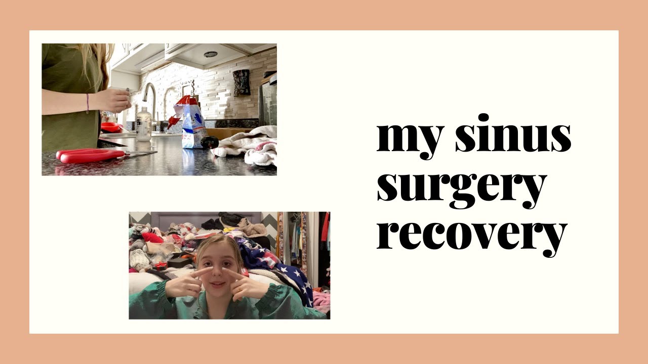 my sinus surgery recovery - YouTube