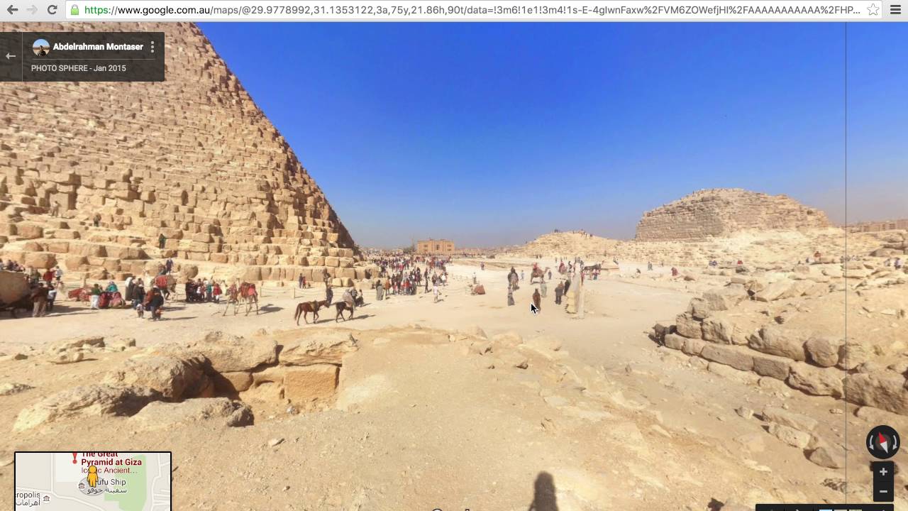 What the Great Pyramid of Giza looks like in real life - YouTube