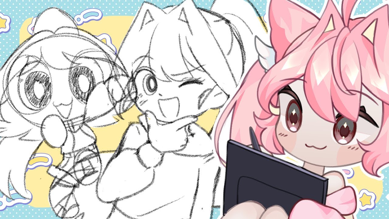 ART 】POWERPUFF GIRLS DOODLE TIME!【 VTUBER 】 - YouTube