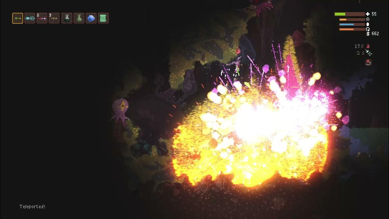 noita | fungal caverns in a nutshell - YouTube