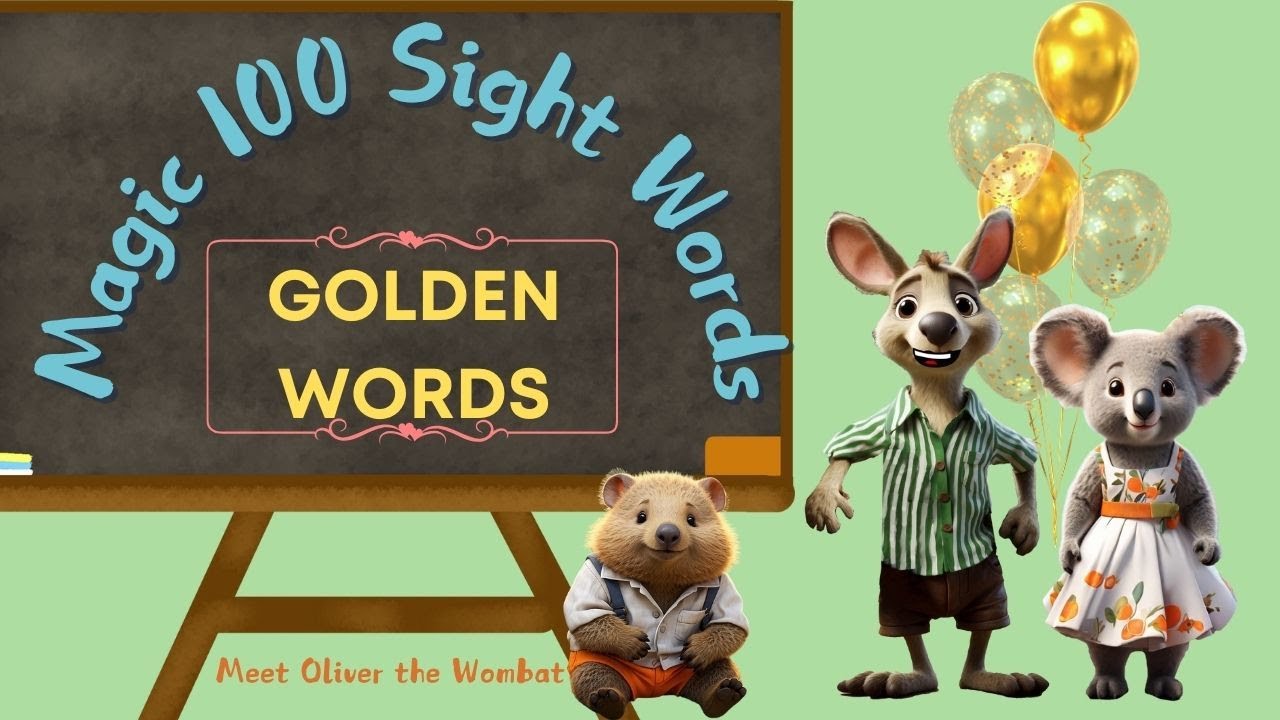 GOLDEN WORDS - Magic 100 Sight Word - YouTube