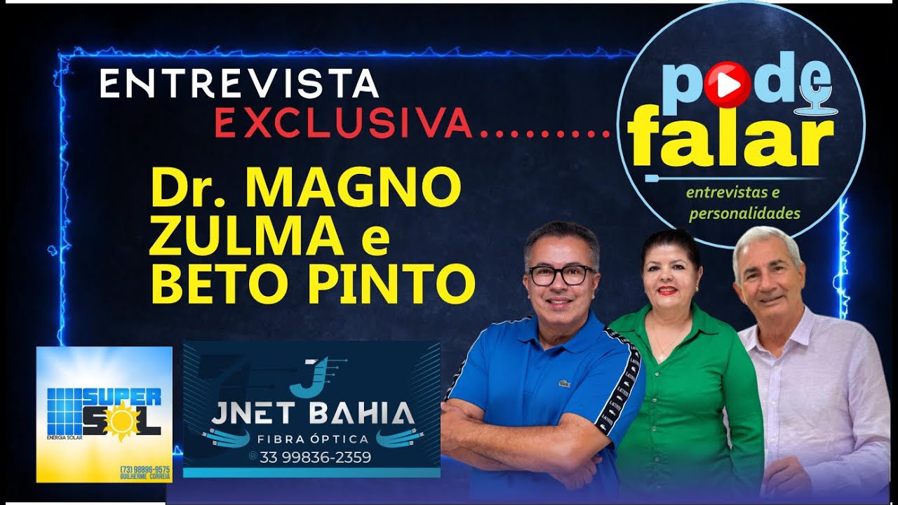 ENTREVISTA - DR. MAGNO, ZULMA, BETO PINTO - YouTube