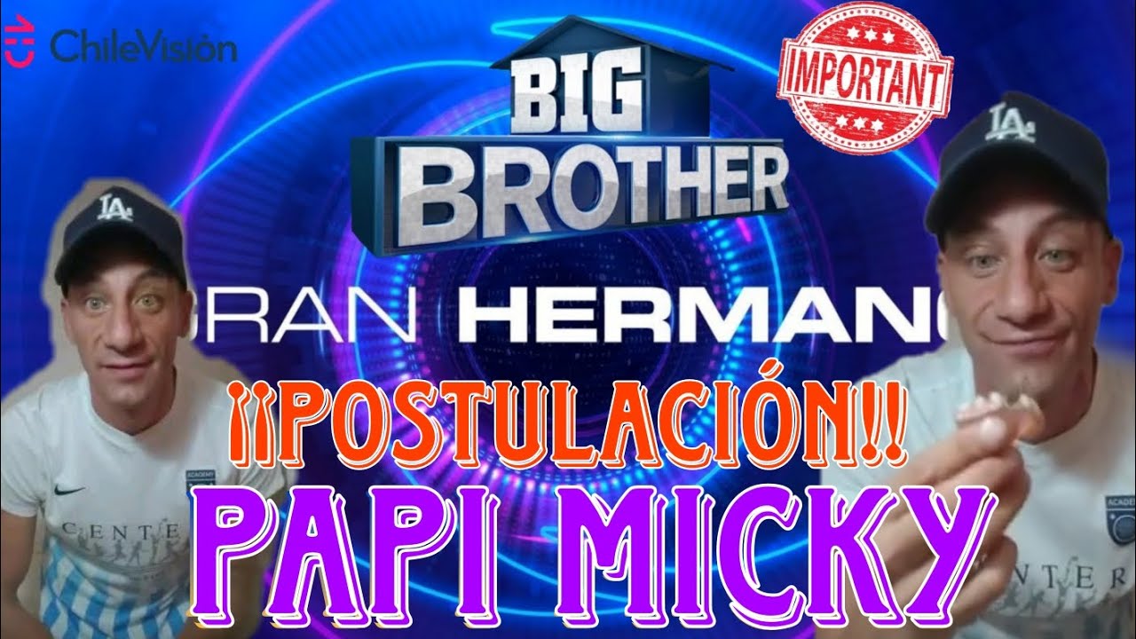 Papi Micky manda su postulación a Nuevo reality de CHV ...