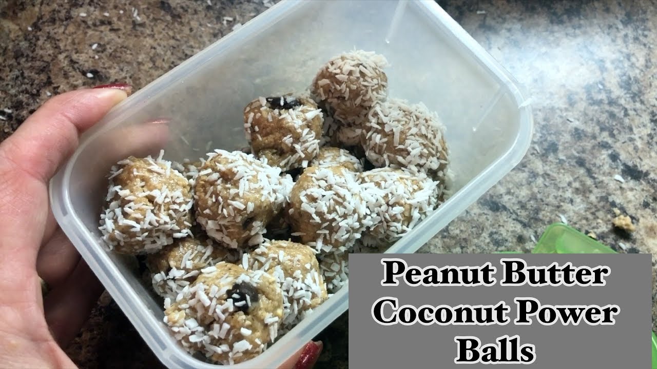 Peanut Butter Coconut Power Balls - YouTube