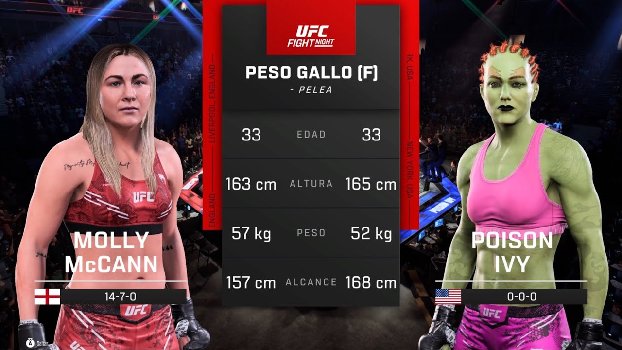 Poison Ivy vs. Molly McCann - EA Sports UFC 5 - Epic Fight - YouTube