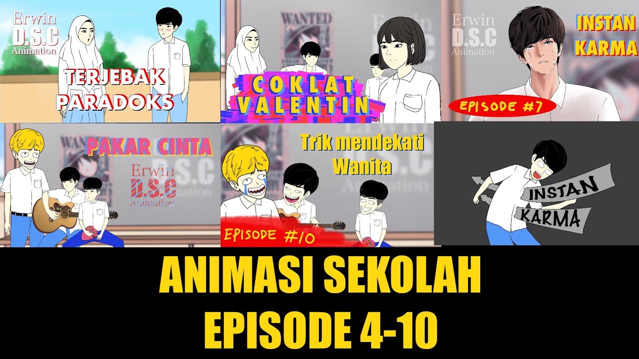 KOMPLIKASI ANIMASI SEKOLAH EPISODE 4 - 10 HALTE BUS - YouTube