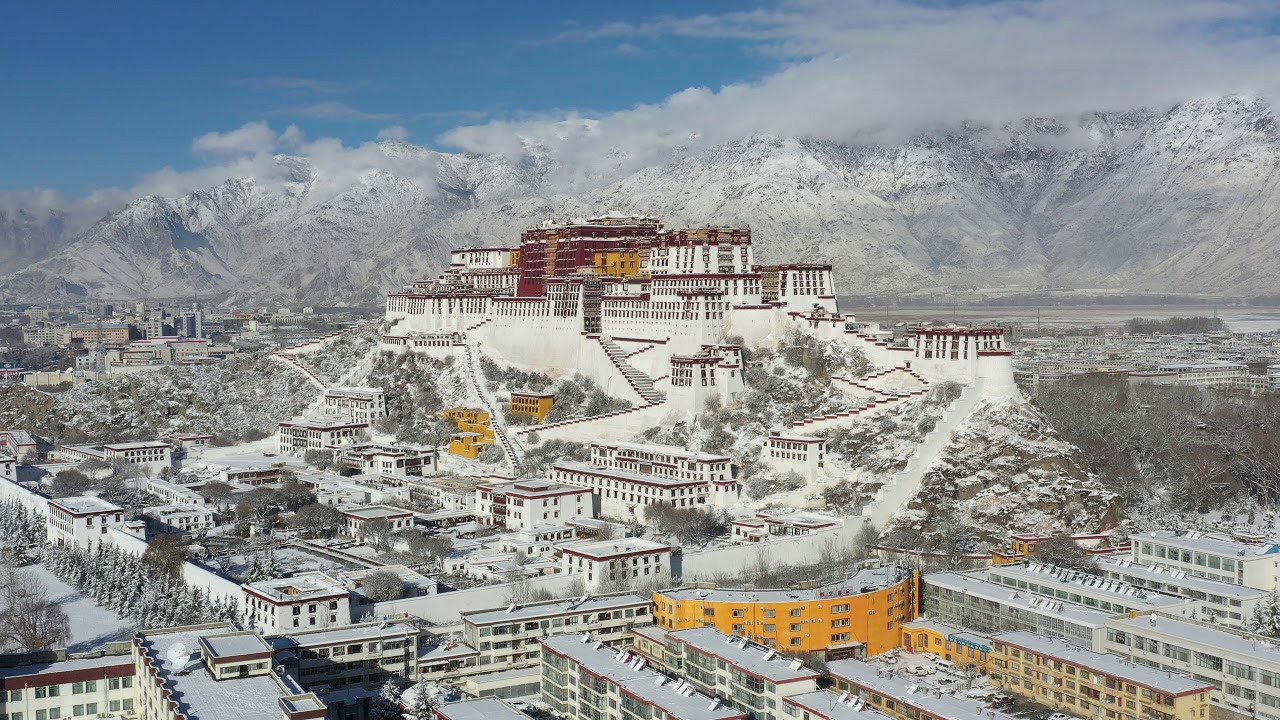 Potala Palace in Lhasa Tibet in Winter - YouTube