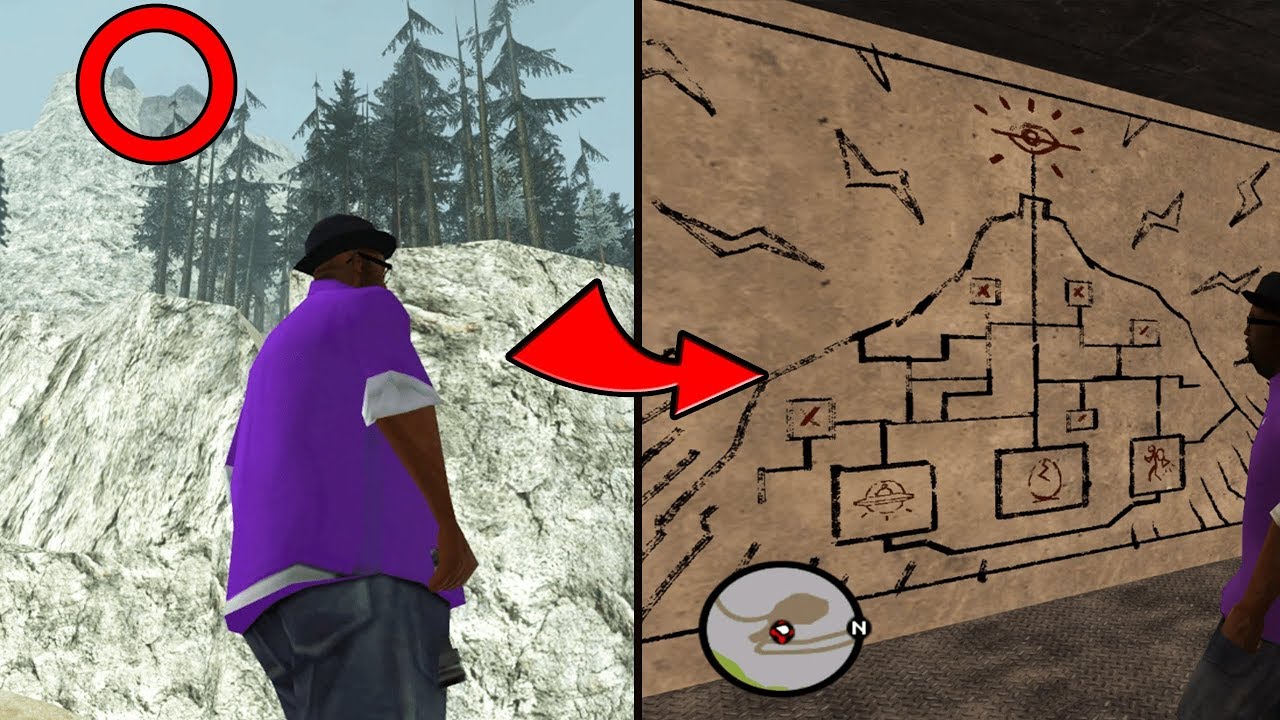 GTA V Mount Chilliad Mural Found in GTA San Andreas! (Secret Mural ...