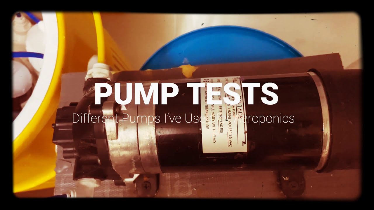 Pump tests for aeroponic TrueHPA systems BACO SEAFLO Aeroponic demand ...