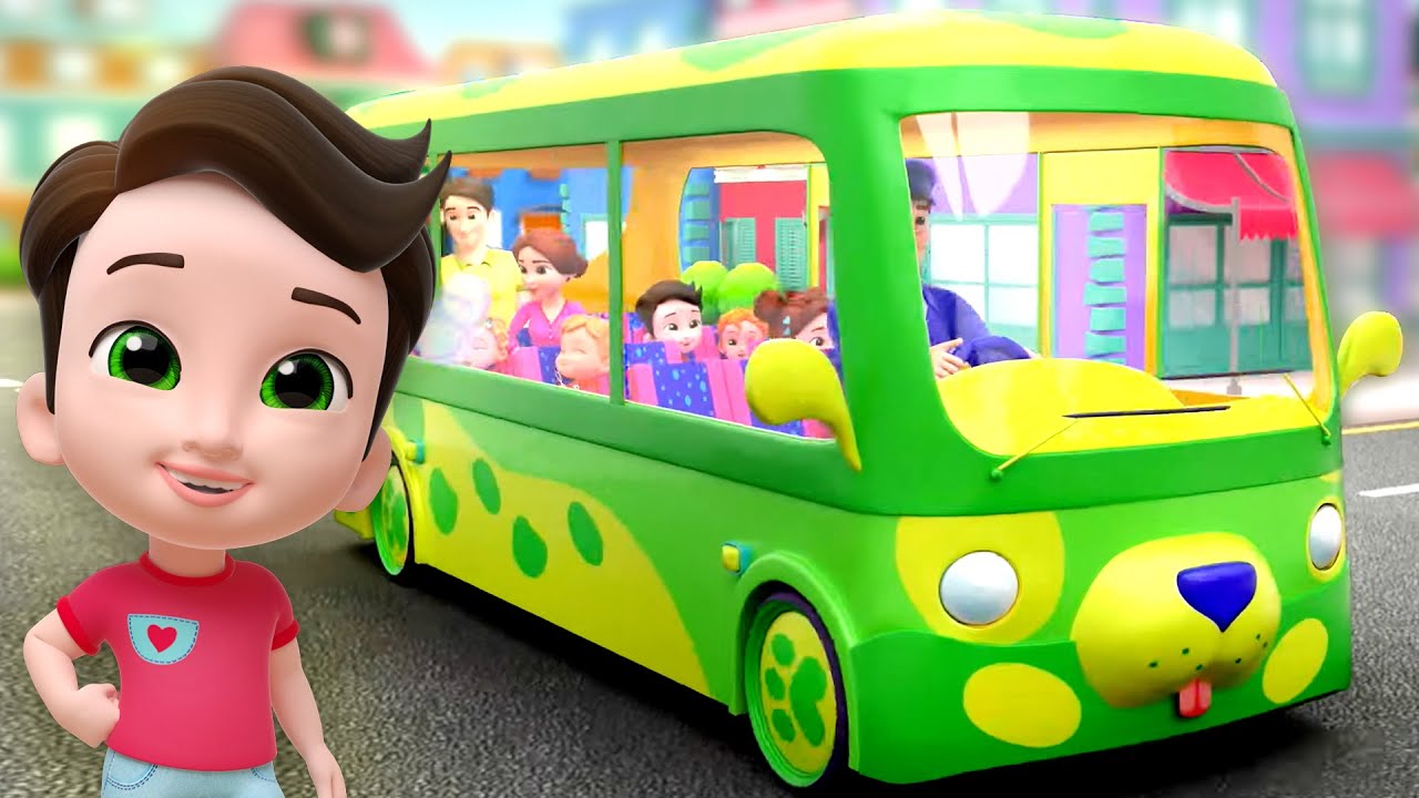 Wheels On The Bus, Red Bus Song and Rhymes for Children - YouTube