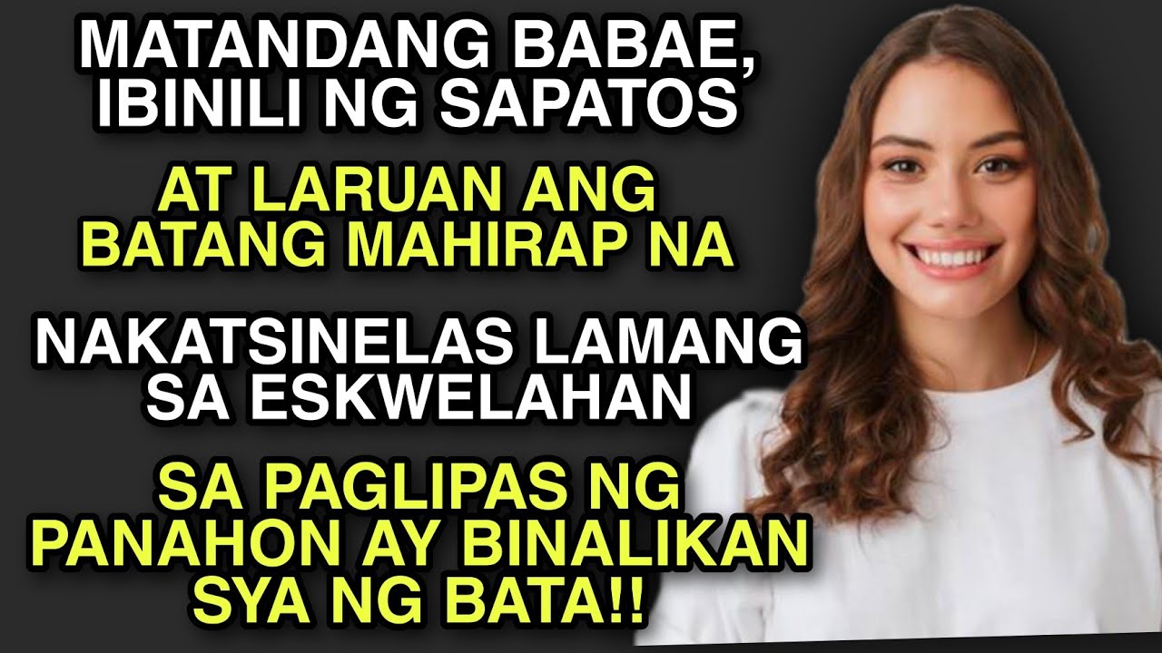 BINALIKAN NG BATA ANG MATANDANG BABAE NA NAGBIGAY SA KANYA NG SAPATOS ...