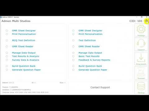 How to import student's data in Addmen OMR OCR ICR software through excel file. - YouTube